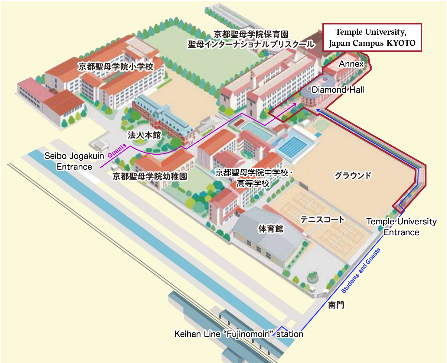 Maps & Directions - Kyoto | Temple University, Japan Campus